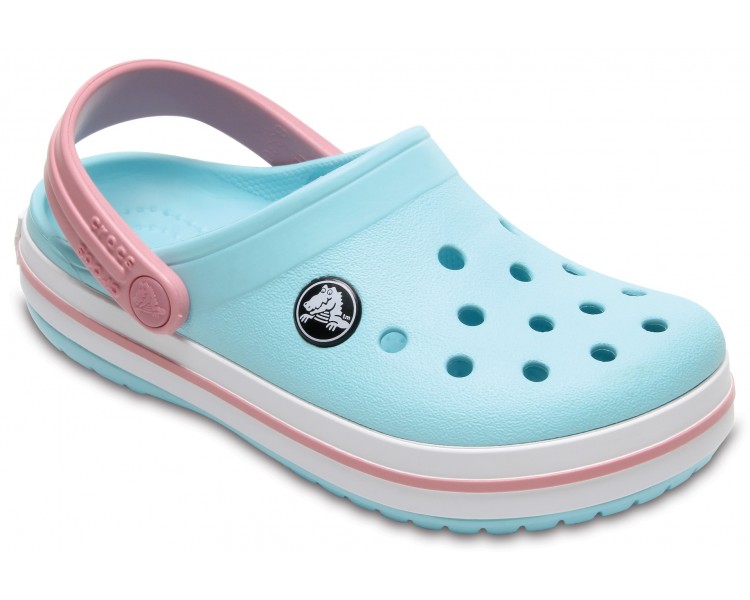 Crocs Σαμπο Unisex Crocband Clog Kids 204537 - ΓΑΛΑΖΙΟ-ΡΟΖ ...