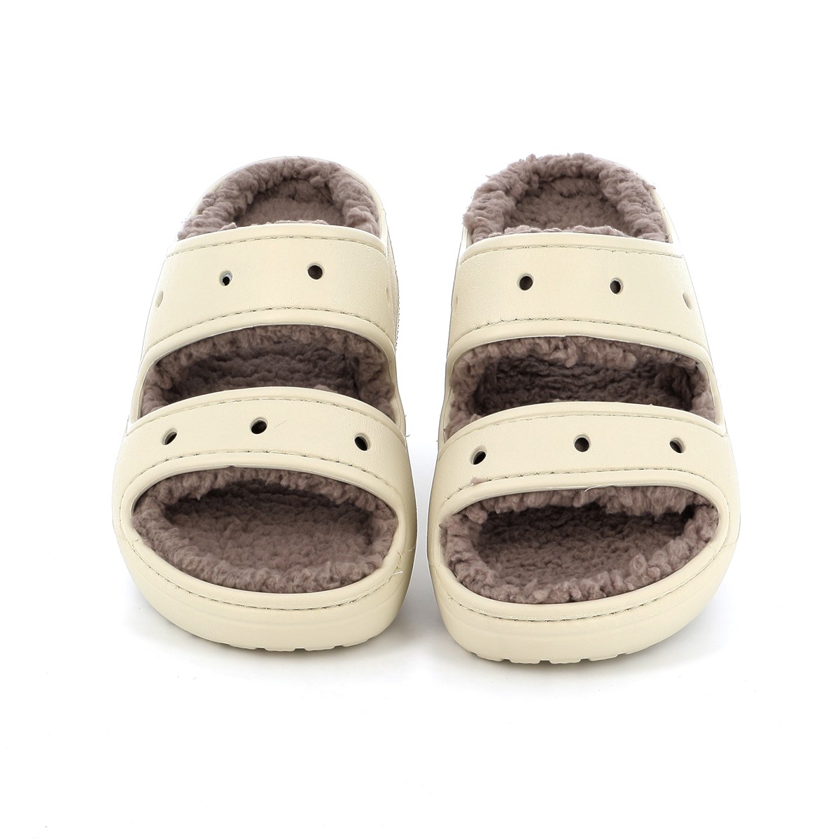 Γυναικεία Παντόφλα Crocs Classic Cozzzy Sandal Ανατομική Χρώματος Μπεζ ...