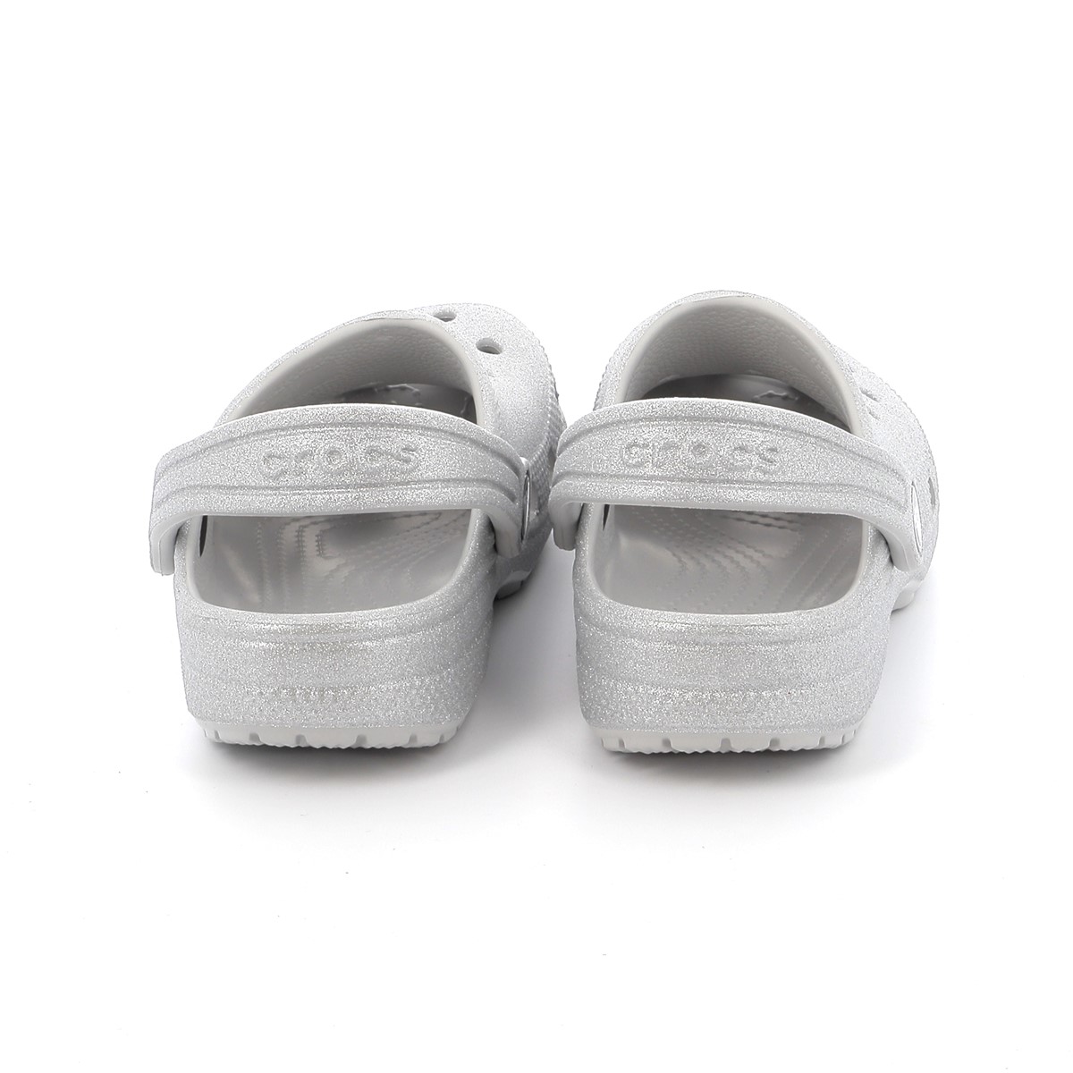 Παιδικό Σαμπό για Κορίτσι Crocs Classic Glitter Clog K Χρώματος Ασημί ...