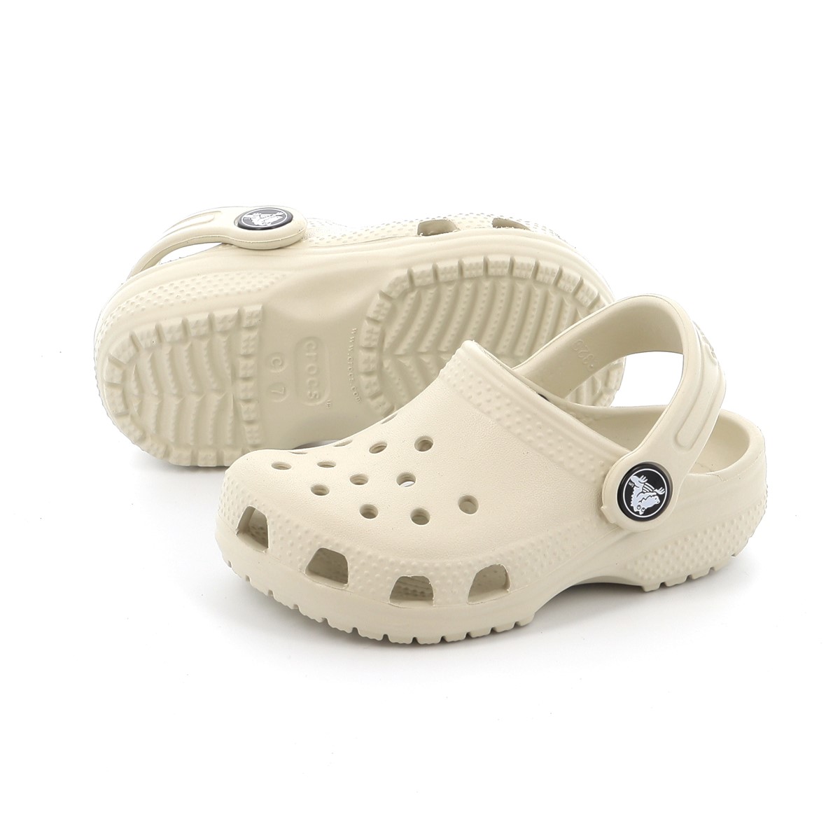 Παιδικό Σαμπό για Κορίτσι Crocs Classic Clog T Ανατομικό Χρώματος Μπεζ ...