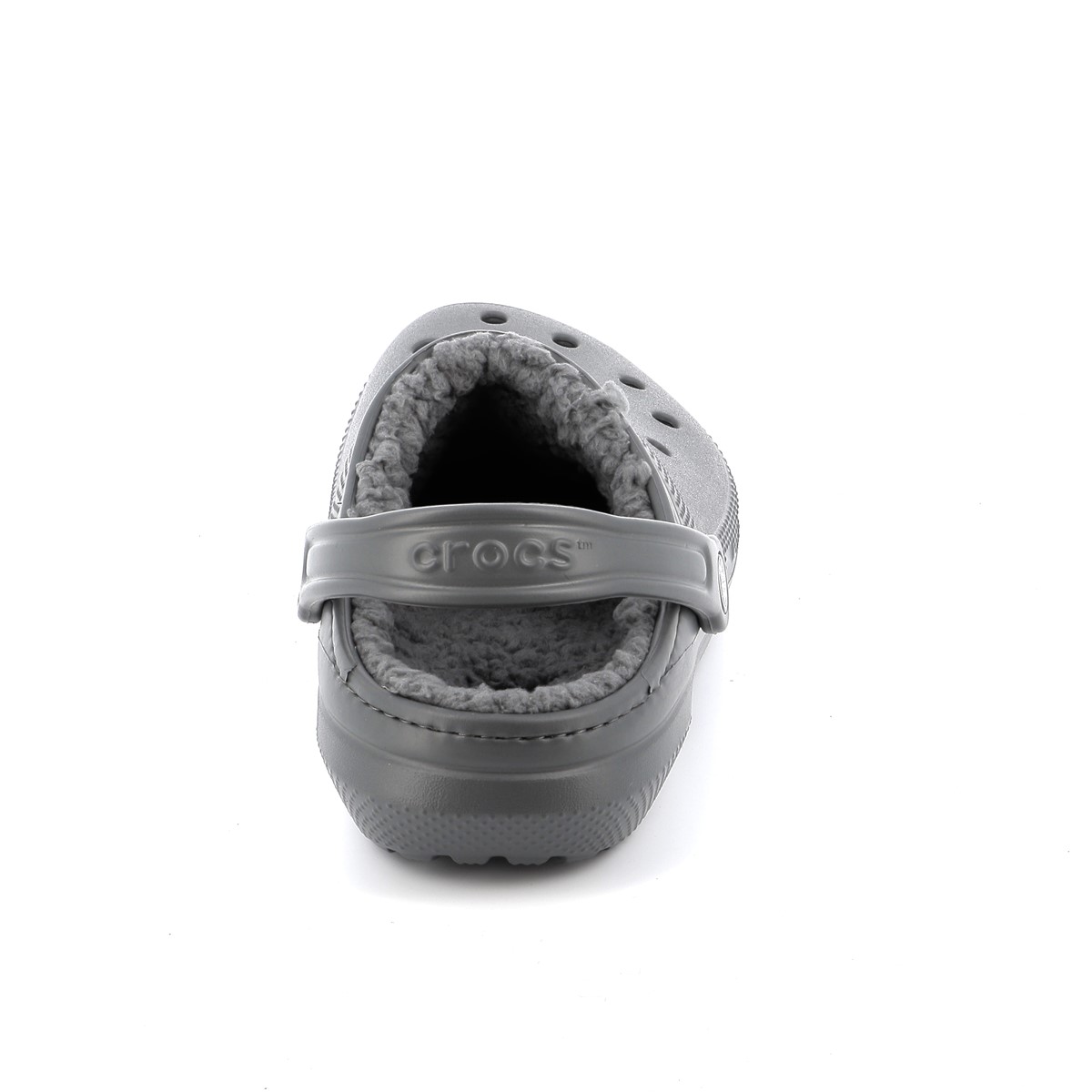 Σαμπό Crocs Classic Lined Clog Χρώματος Γκρι 203591-0EX | Serafinoshoes.gr